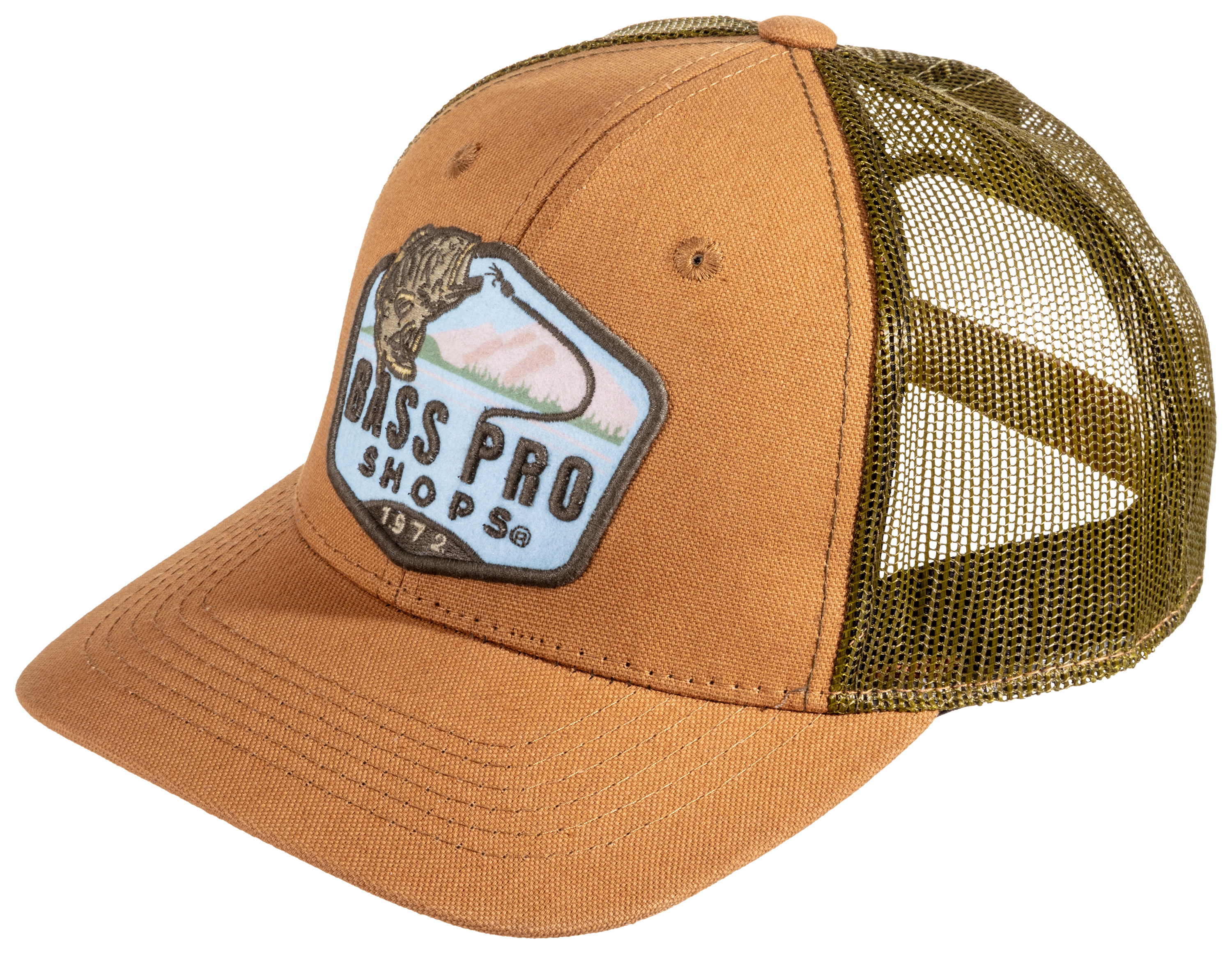 Bass Pro Shops Leaping Bass Patch Mesh Back Cap | Bass Pro Shops